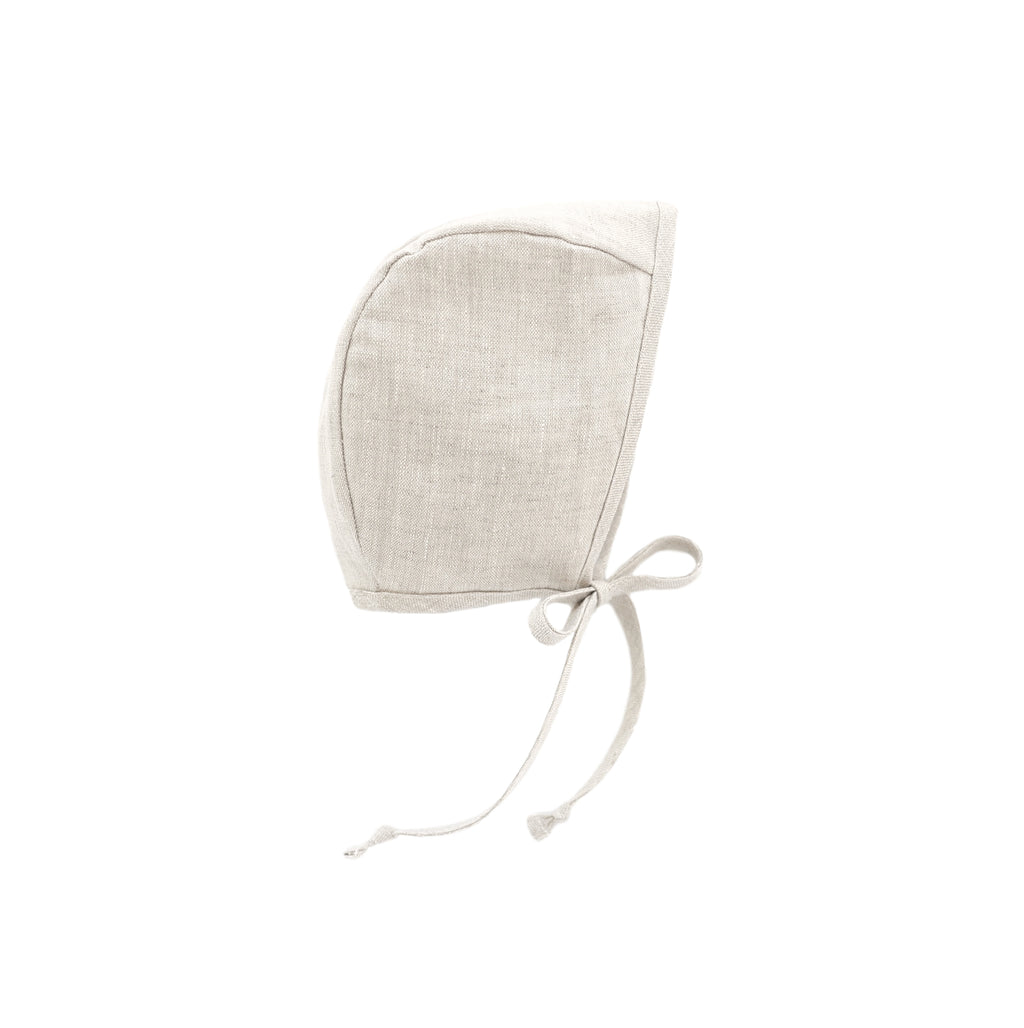 Sand Linen Bonnet, Silk-Lined, by Briar Baby – Briar Baby®